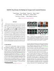 SQUID Deep Feature In Painting For Unsupervised Anomaly Detection Pdf SQUID Deep Feature In