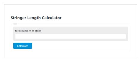 Stringer Length Calculator Calculator Academy