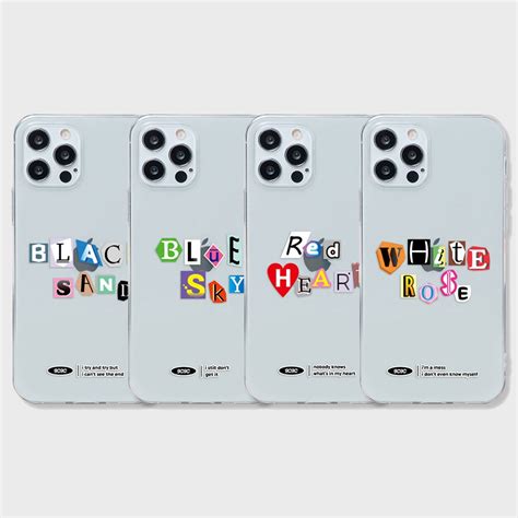 9c9c 피스 오브 스펠링 클리어케이스 감도 깊은 취향 셀렉트샵 29cm