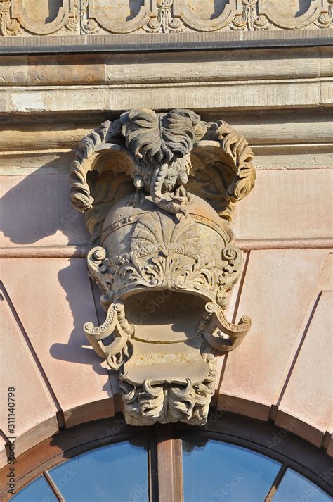 Keystone Above The Archs Of The Zeughaus Old Arsenal In Berlin On