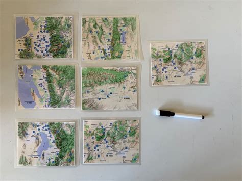 Laminated Utah Ham Radio Repeater Maps