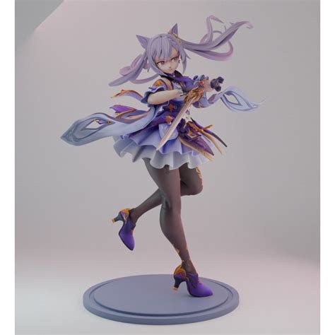 E799 Waifu Character Design The Keqing Girl Statue Stl 3d Model