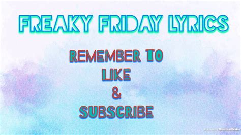 The Switch Lyrics Freaky Friday At Frederick Rosado Blog
