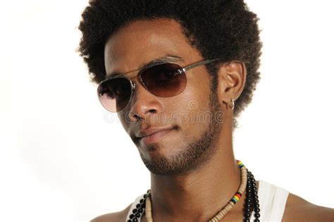 African Man Portrait Stock Image Image Of Look Eyewear 8811203