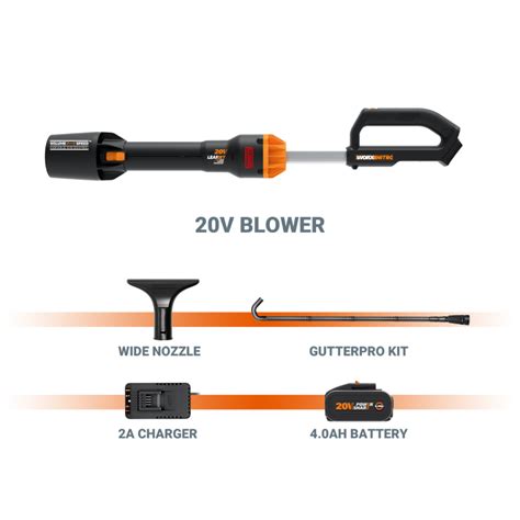 Worx 20v Nitro Leafjet Leaf Blower Brushless 4ah Powershare Kit