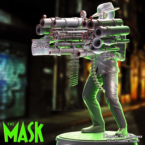 The Mask Stl 3d Printable Model Jim Carrey The Mask Fan Art 3d Model 3d