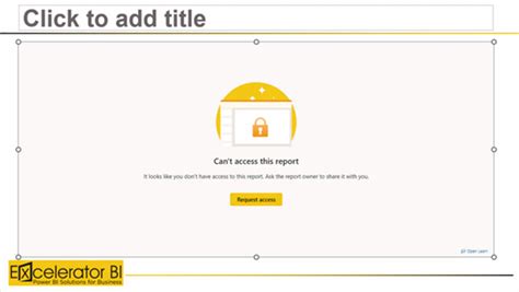 Power BI Live Embedding In PowerPoint Excelerator BI