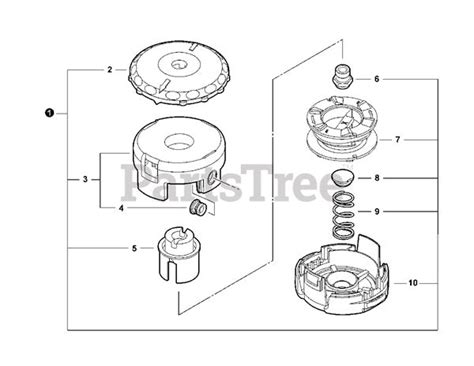 Echo Trimmer Head Assembly Diagram