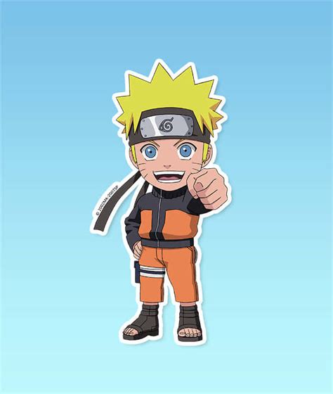 Download A Chibi Naruto With Rasengan Wallpaper