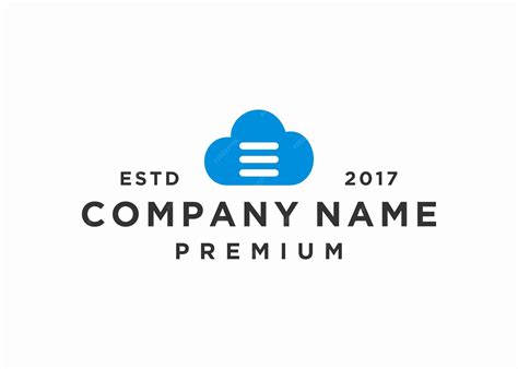Premium Vector Cloud Storage Logo Design Vector Illustration Template