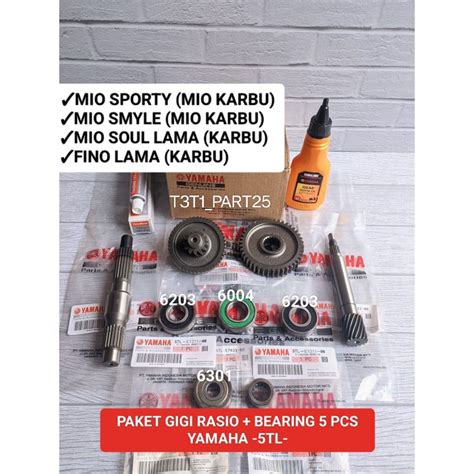 Jual Paket Gigi Gear Rasio Gardan 5TL Mio Sporty Smyle Mio Karbu Mio