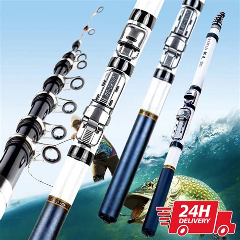 Vara De Pesca Telescópica De Fibra De Carbono Ultra Alta Resistência