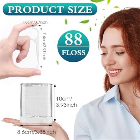 Automatic Dental Floss Dispenser With 88 Floss Picks Organizer
