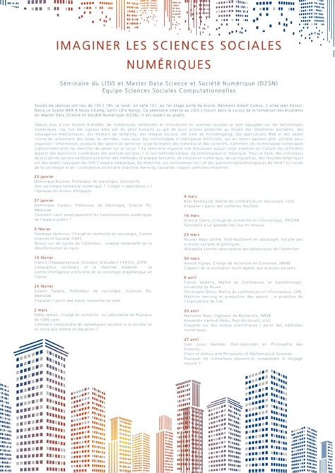 Séminaire LISIS Imaginer les sciences sociales numériques Machine