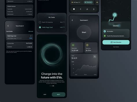 Ev Charger App Ui Ux Design Animation Behance