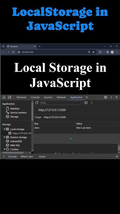 javascript tips 🔥🚀👨‍💻 👌 2 50 localstorage in js hindi shorts