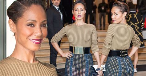 Jada Pinkett Smith Gets Cheeky As She Flashes Her Underwear In Mesh