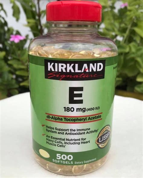 Kirkland Signature Vitamin E 180mg 500 Softgels 1bottle Lazada Ph