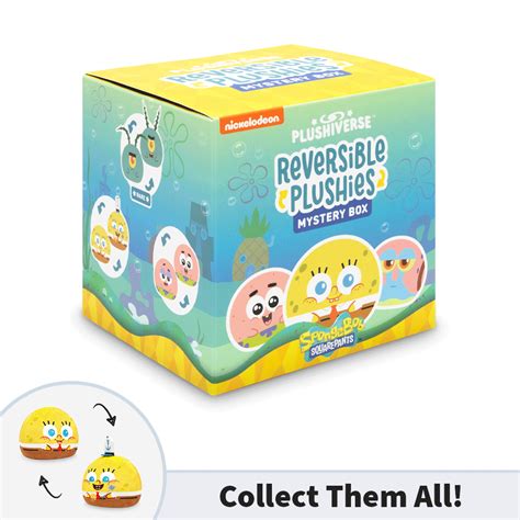 Plushiverse Spongebob Reversible Plushie Mystery Box Teeturtle