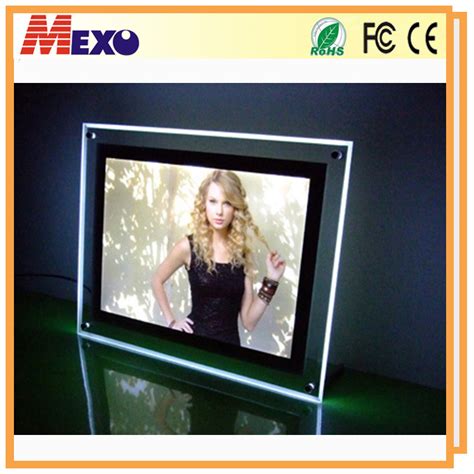 Picture Light Frame Led Backlight Frame Acrylic Sexy Photo Frame