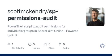 github scottmckendry sp permissions audit powershell script to audit
