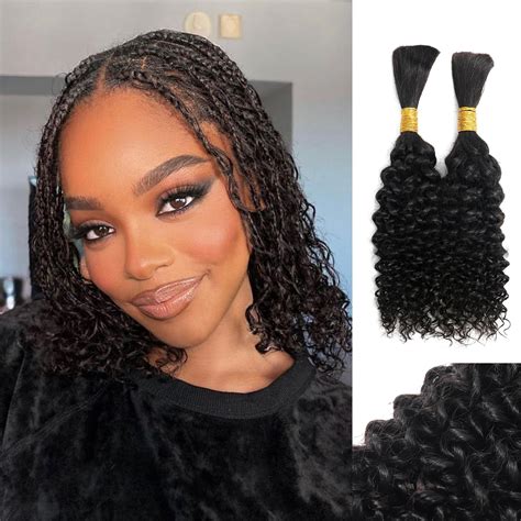Human Braiding Hair Curly Human Hair Braiding Hair For