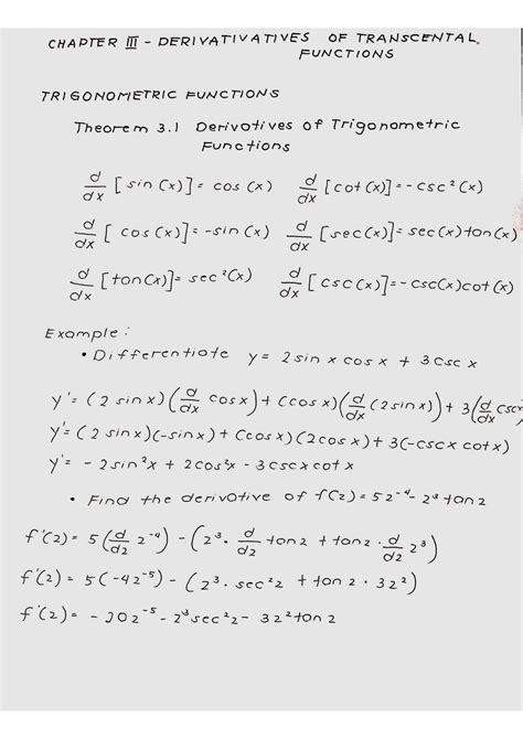 SOLUTION Differential Calculus Chapter Studypool