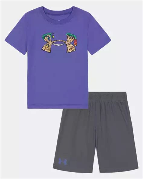 Under Armour Little Boys Ua Logo Hammock Shorts Set