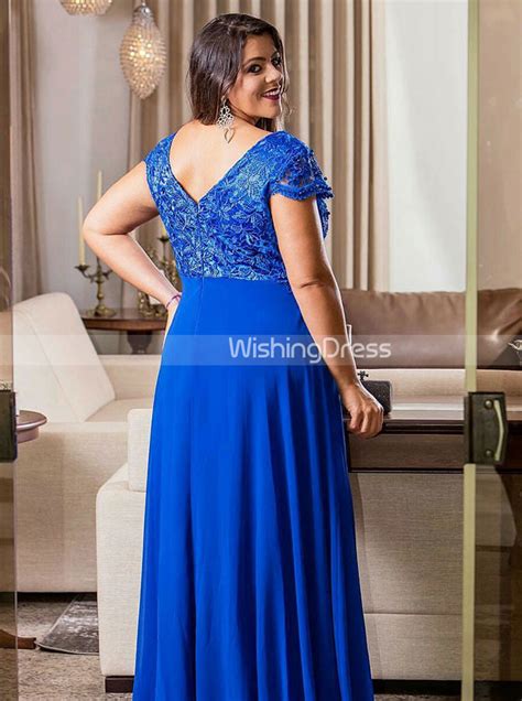 Royal Blue Plus Size Prom Dresseslong Plus Size Prom Dressplus Size