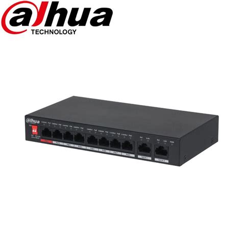 Dahua Switch 10 Port Unmanaged Desktop Switch With 8 Port Poe Dh Pf