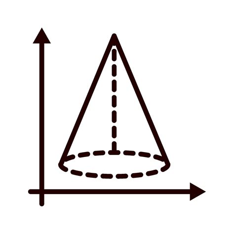 Geometry Cone Figure Math Line Icon Isolated Vector Art At Vecteezy