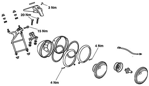 Exploded View — Headlight Triumph Rocket Iii 2004 2018 Electric Equipment Equipment And Devices