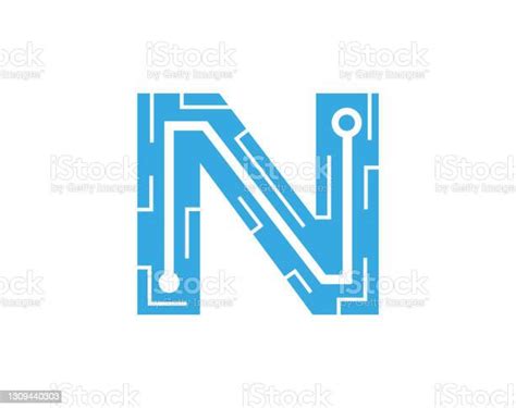 크리에이티브 N 레터 기술 벡터 0명에 대한 스톡 벡터 아트 및 기타 이미지 0명 과학 단순함 Istock