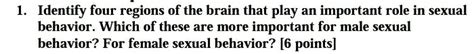 Solved 1 Identify Four Regions Of The Brain That Play An