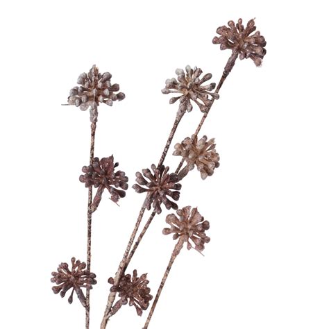 Sedum Stem Plum Faux Botanical Fig And Fox