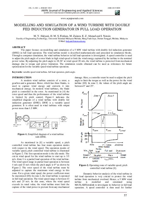 Pdf Modelling And Simulation Of A Wind Turbine With Doubly Fed