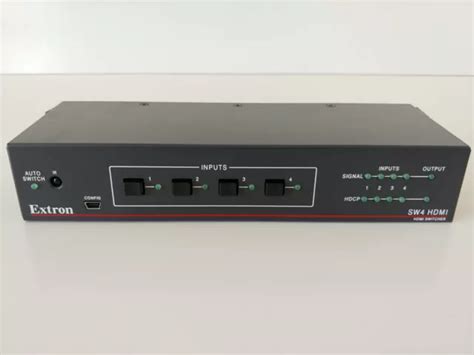 Extron Sw4 Hdmi 4 Input Hdmi Switcher 60 841 02 W Ac Adapter 109