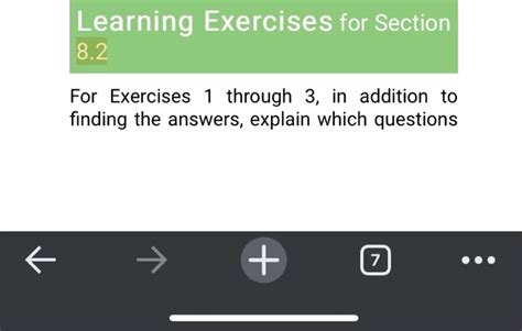 Solved Learning Exercises For Section 82 For Exercises 1