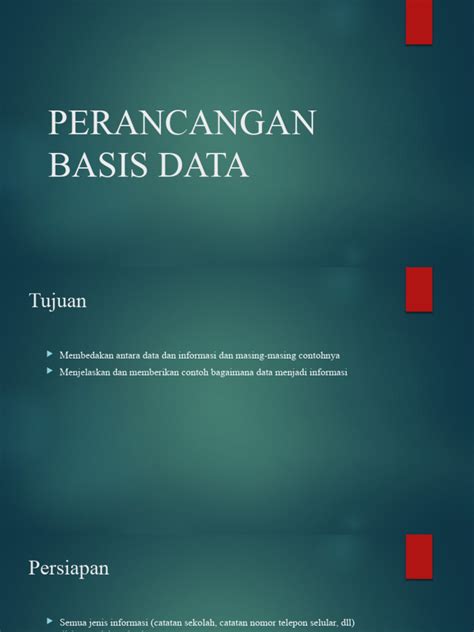 Perancangan Basis Data Pdf Karier And Perkembangan Komputer
