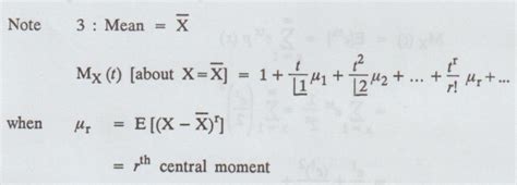 Moments Moment Generating Functions And Their Properties Formula