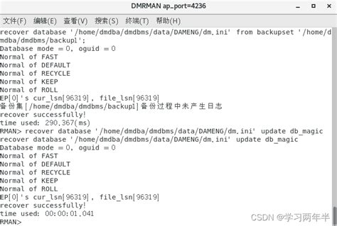 Dm备份还原与恢复dm数据库备份与恢复 Csdn博客