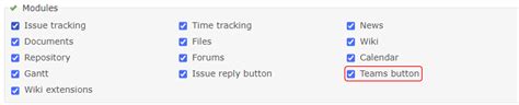 Github Redminepower Redmine Teams Button
