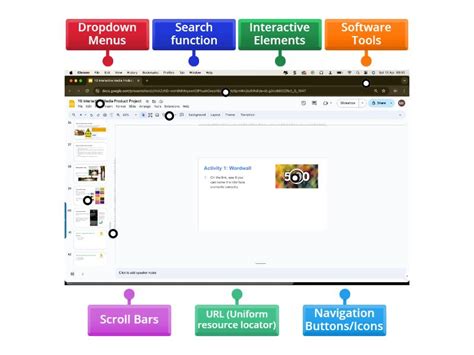 User Interface Elements Labelled Diagram