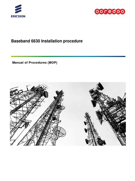baseband 6630 installation procedures mop pdf power supply