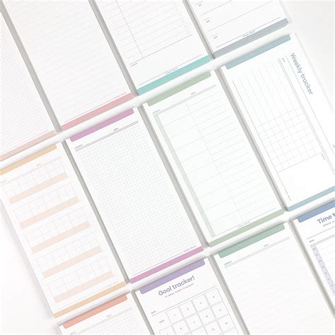 Set 심플메모 보카 체크리스트 투두리스트 플래너 사자성어 트래커 모눈 라인 떡메 떡메모지 메모패드 에이블리