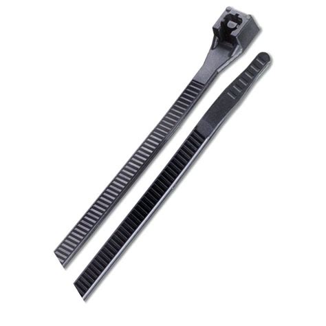 Комплект от 100 назъбени найлонови скоби 1 8 х 100 мм самозаключващи се тип колие Xtreme