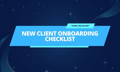 New Client Onboarding Checklist
