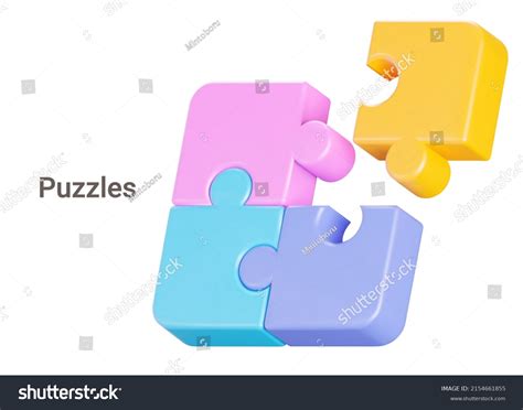 jigsaw puzzle tiling puzzle puzzles parts stock vector royalty free