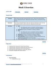 LAWJ Week Overview V OL Docx Week Overview QUICK LINKS Study Guide