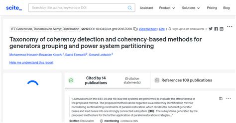Taxonomy Of Coherency Detection And Coherency‐based Methods For